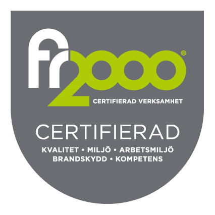 FR2000 - Kvalitet - Miljö - Arbetsmiljö - Brandskydd - Kompetens
